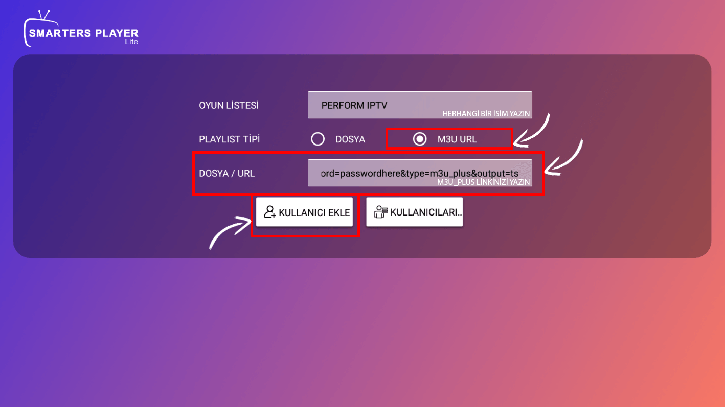 Smarters Player Lite Kurulumu | PERFORM IPTV